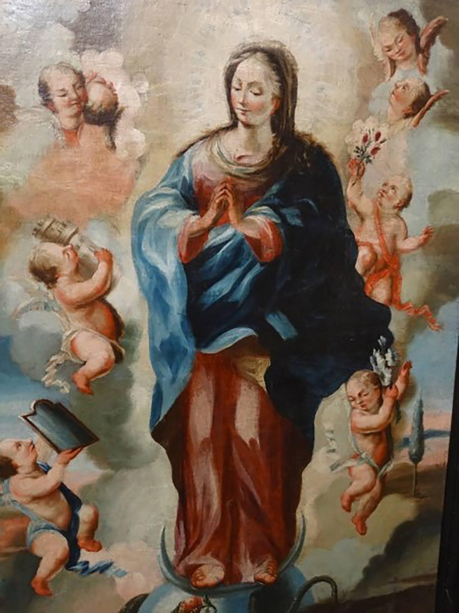 (After) Bartolomé Esteban Murillo - Original 18th Century Spanish Oil ...