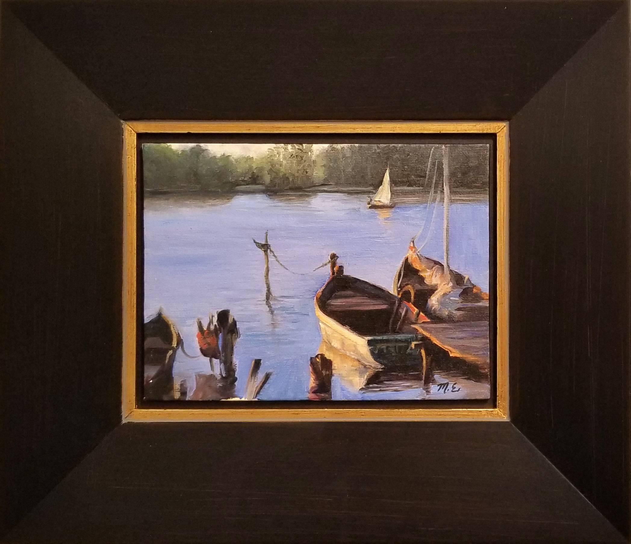 Monica Edwards - Setting Sail, Bay Marina- Cuba For Sale at 1stDibs