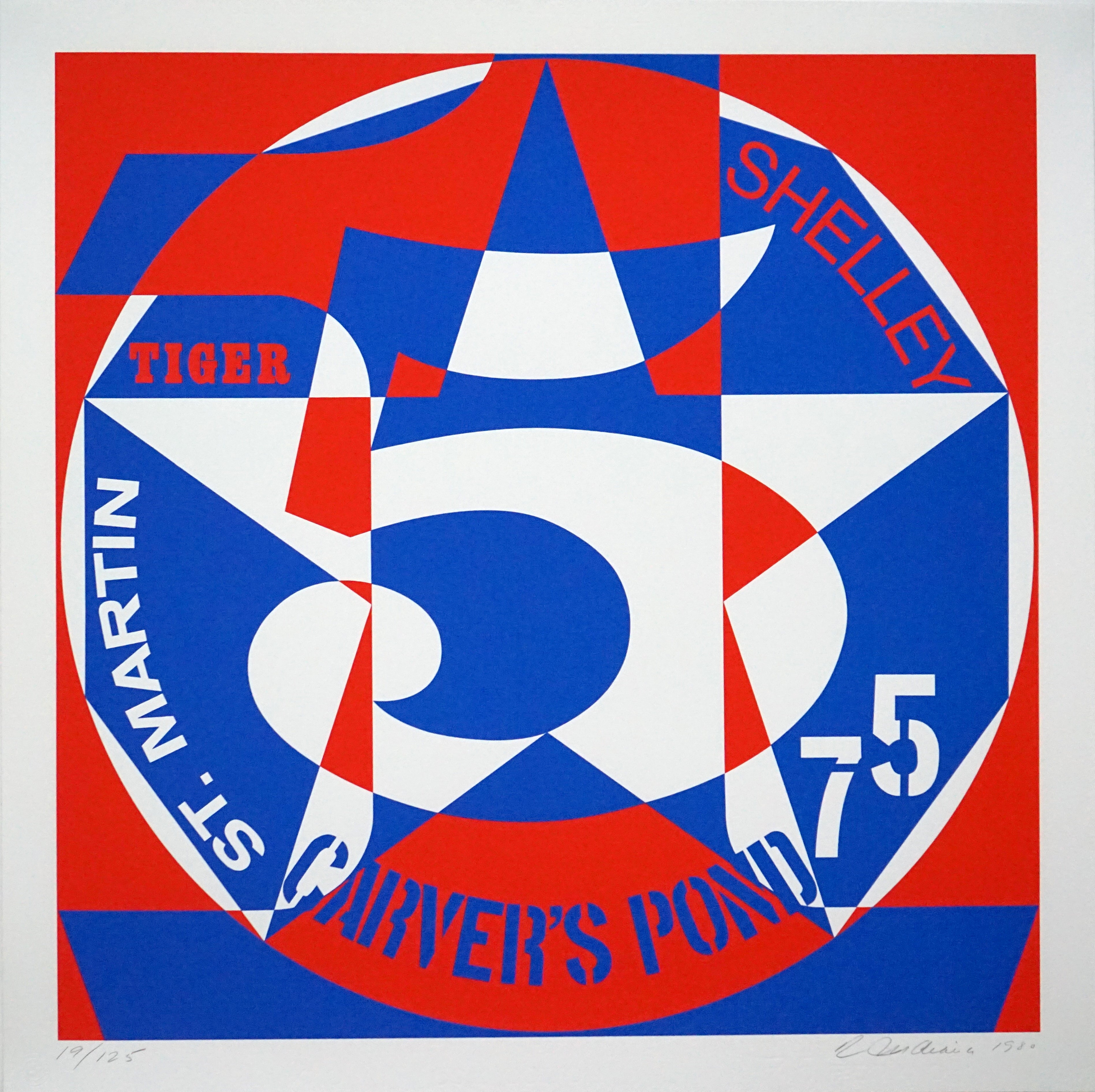Robert Indiana - The Bridge (Brooklyn Bridge), Pop Art Print by Robert ...