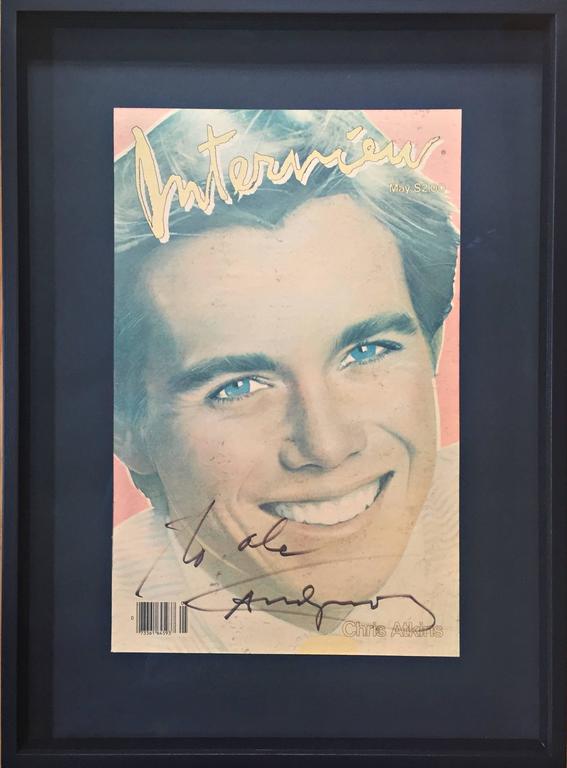 Andy Warhol - Interview, Chris Atkins, Hand signed For Sale at 1stDibs