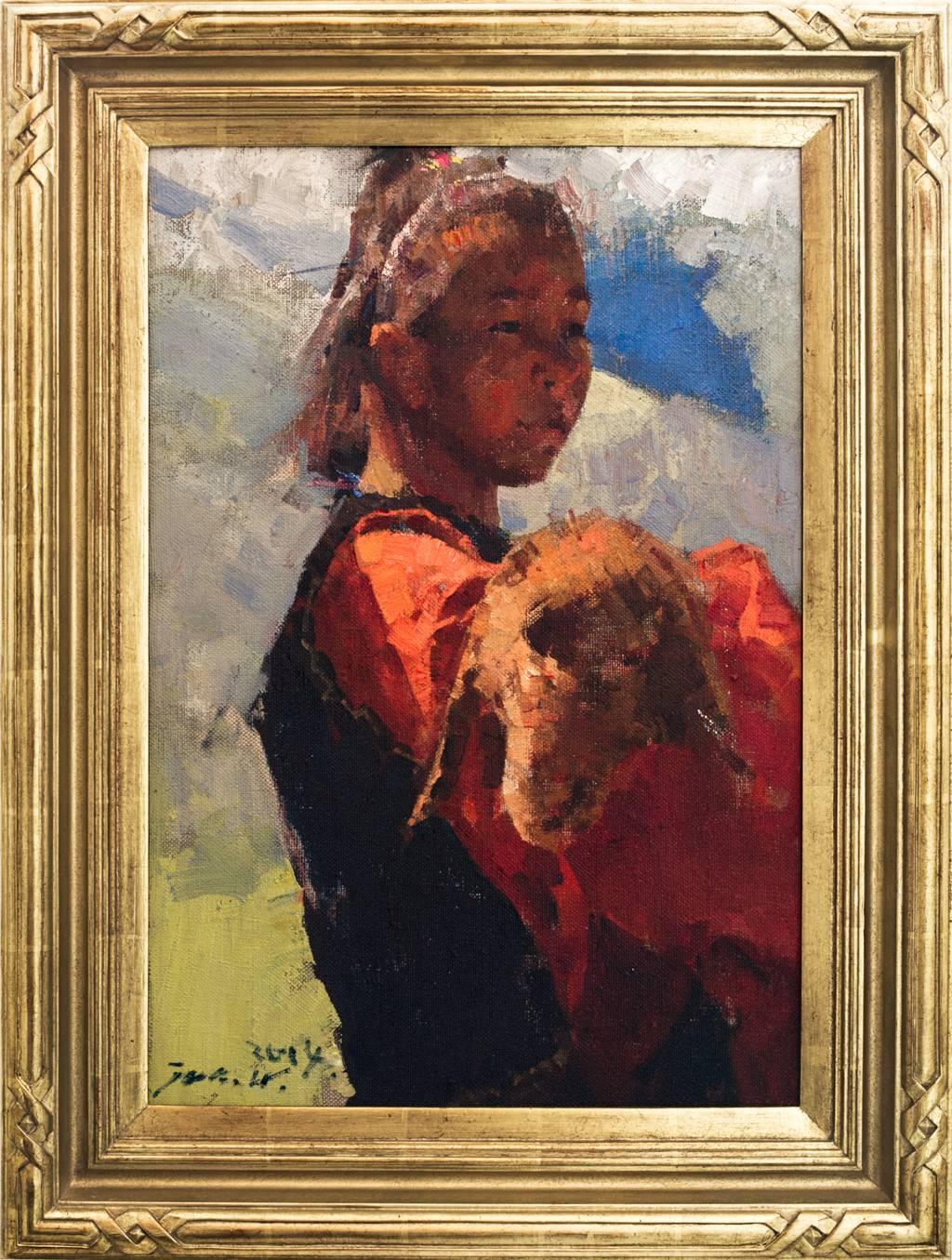 Jove Wang - Tibetan Shepherdess For Sale at 1stDibs | jove wang ...
