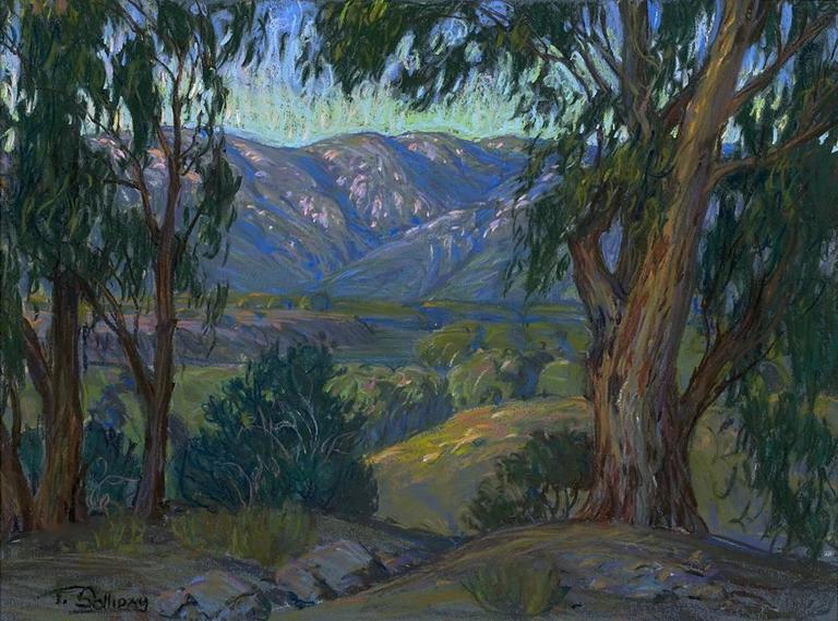Tim Solliday - Twilight Colors; San Gabriel Mountains at 1stDibs