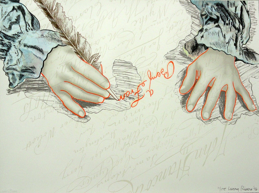 Larry Rivers - Big B Sign Up 1976 For Sale at 1stDibs