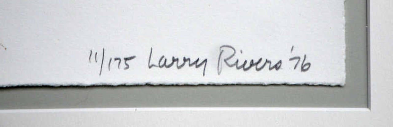 Larry Rivers - Big B Sign Up 1976 For Sale at 1stDibs