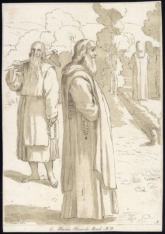 Arthur Pond - Untitled - Monks in a garden., Print For Sale at 1stdibs