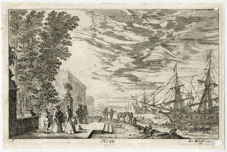 Isaac Major - Untitled - View of a Venetian palace. For Sale at 1stDibs