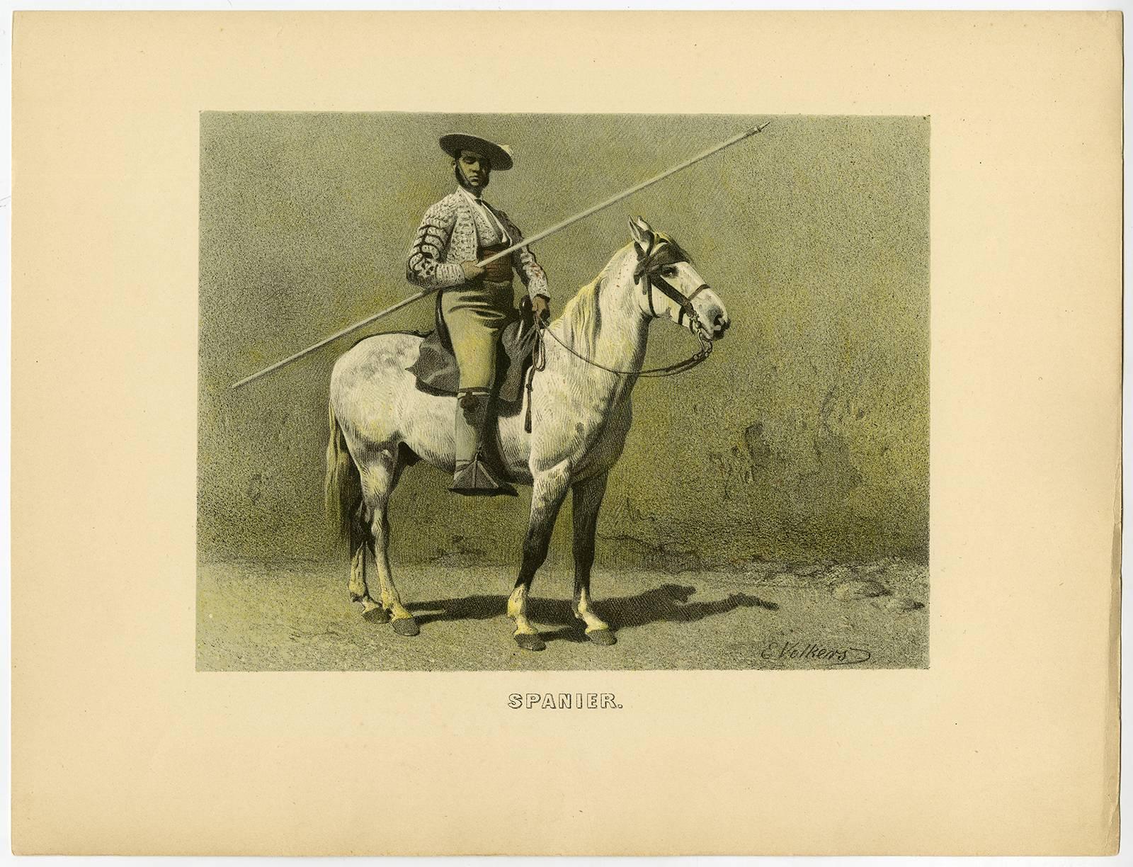 Emil Volkers - Neapolitaner - Neapolitan Horse. For Sale at 1stdibs