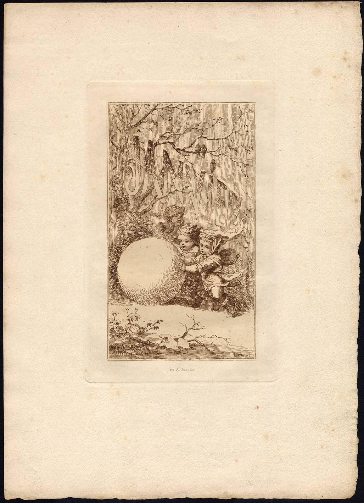 Lucien Francois Penet - Janvier, Fevrier, Mars … Decembre. For Sale at ...