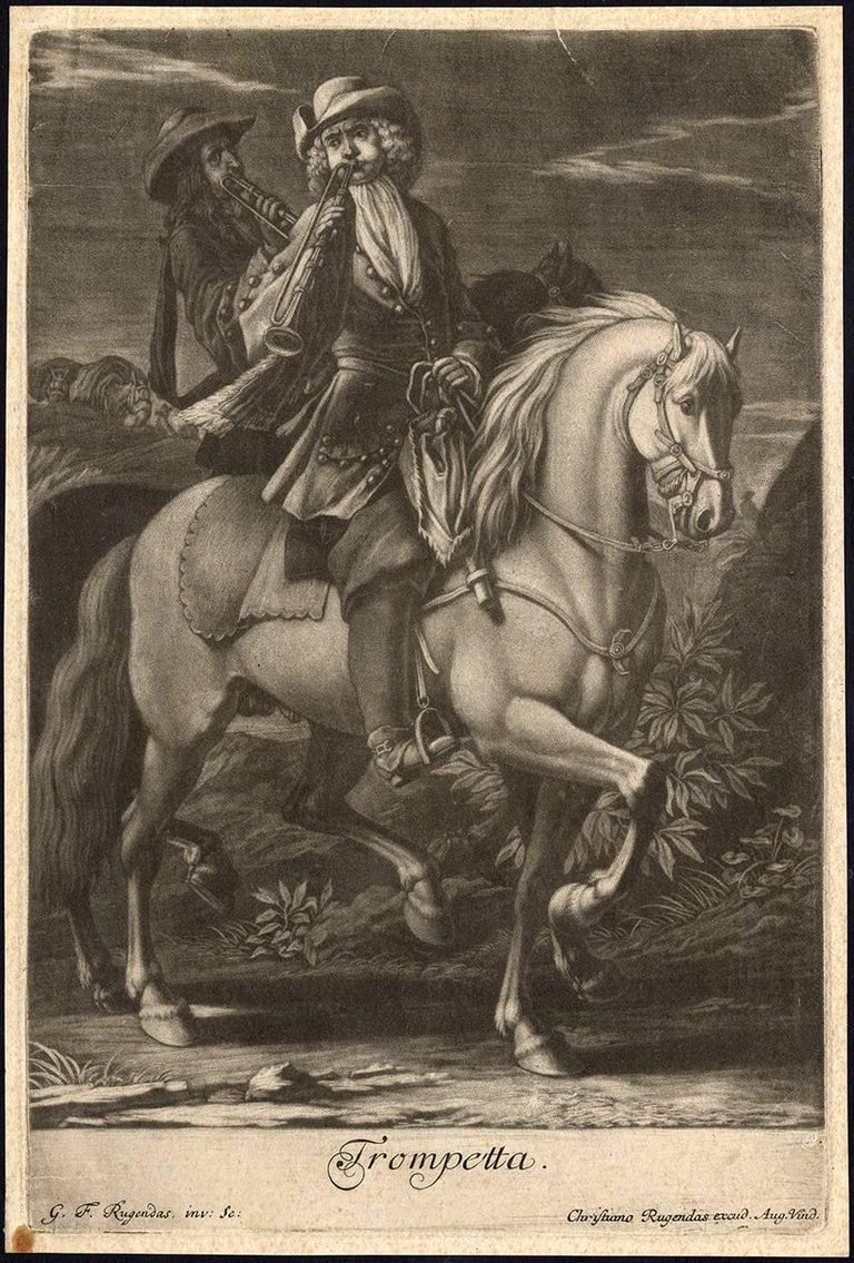Georg Philipp Rugendas the Elder - Trompetta. For Sale at 1stDibs