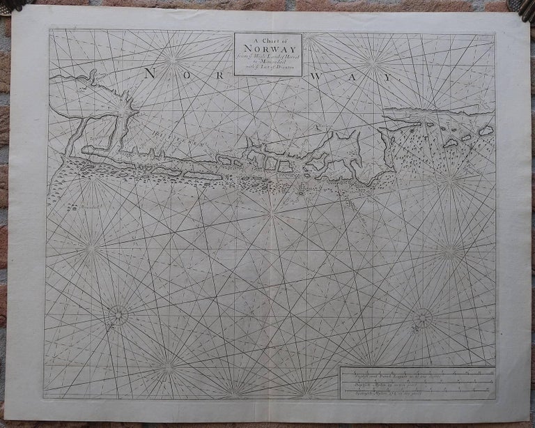 Samuel Thornton - A Chart of Norway. For Sale at 1stDibs