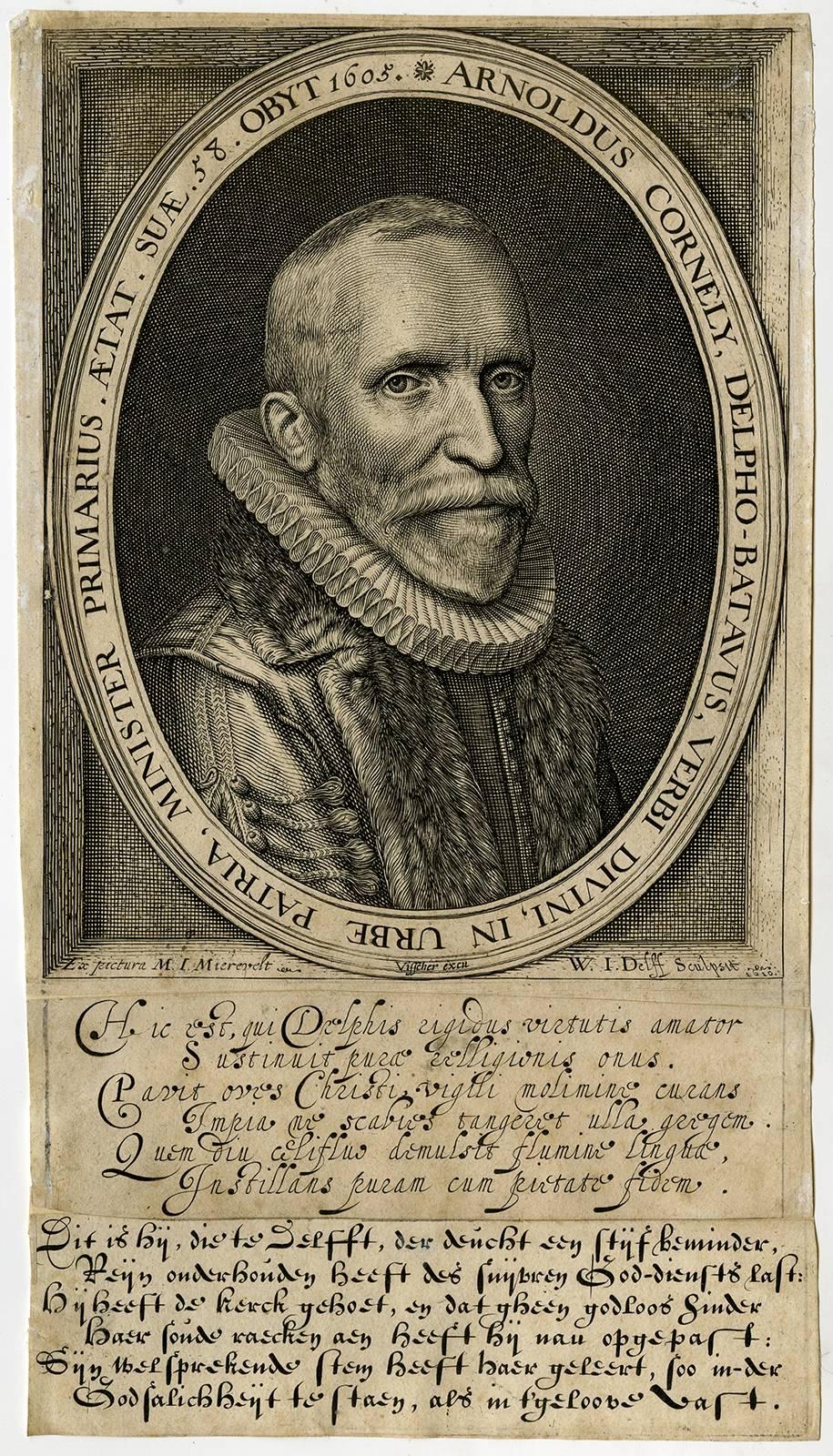 Willem Jacobsz Delff - Arnoldus Cornely, Delpho-Batavus. For Sale at ...