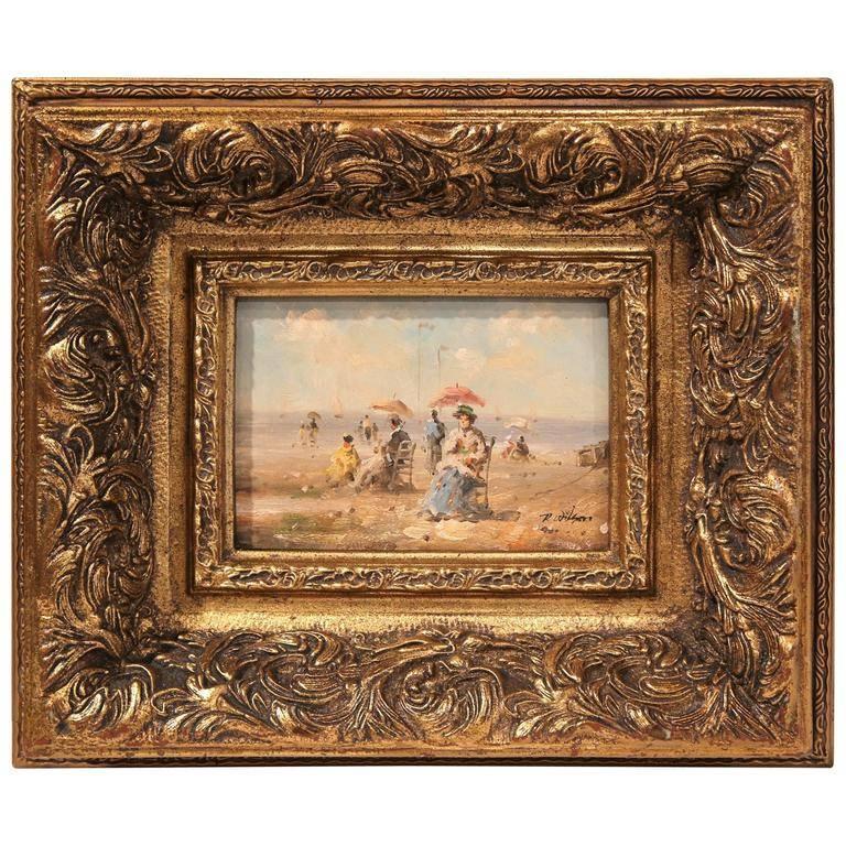 Unknown - Mid-20th Century French Impressionist Painting in Gilt Frame ...