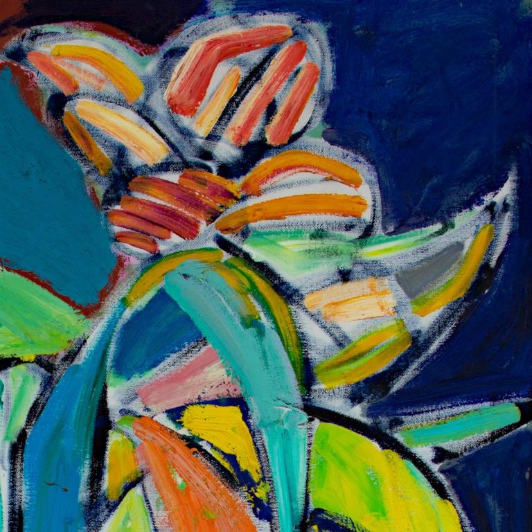 Matthew Schaefer - "The Banana Plant, " Oil on Canvas signed by Matthew ...
