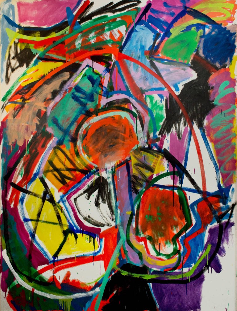 Matthew Schaefer - "Sunrise," an Abstract Expressionist Oil on Canvas ...