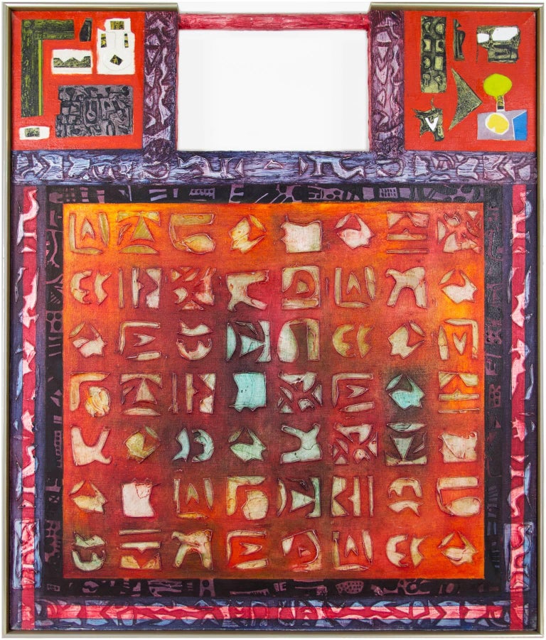 Joseph Rozman - "Wall of the Carry Outs," Abstract Acrylic Collage signed by Joseph Rozman For ...