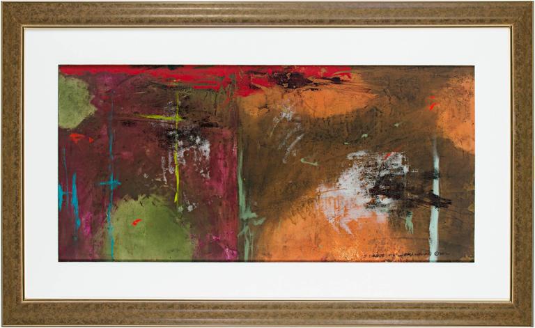 John Baughman - "Le Cirque 5-6," an Abstract Mixed Media Art signed and ...