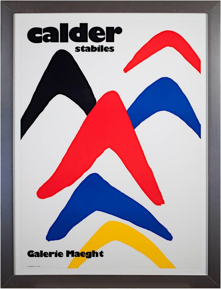'Stabiles' original lithograph poster after Alexander Calder, Galerie ...