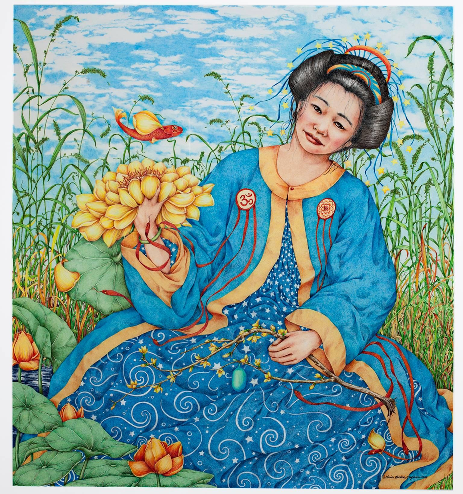 Archie Gunn - Girl With Teddy Bear For Sale at 1stDibs