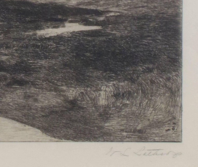 William Langson Lathrop - "Walking the Land, " an Etching signed by ...