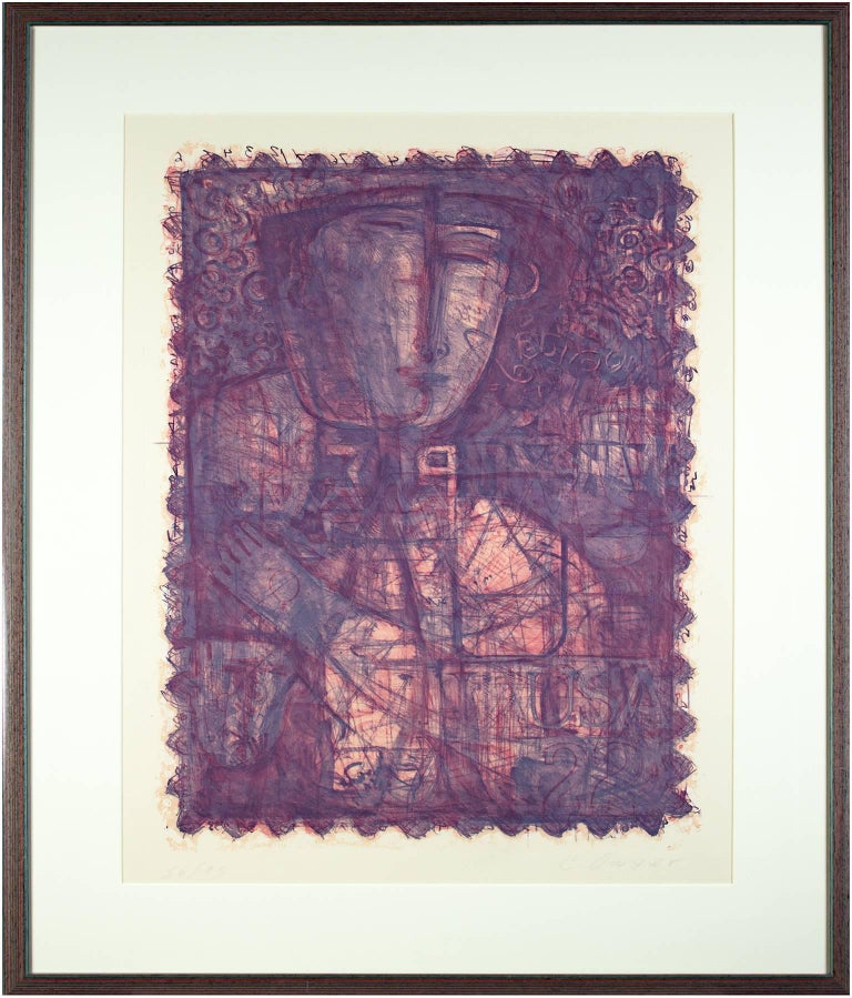 Charles Dwyer - "Untitled, Ed: 56/95" a Three Color Lithograph by ...