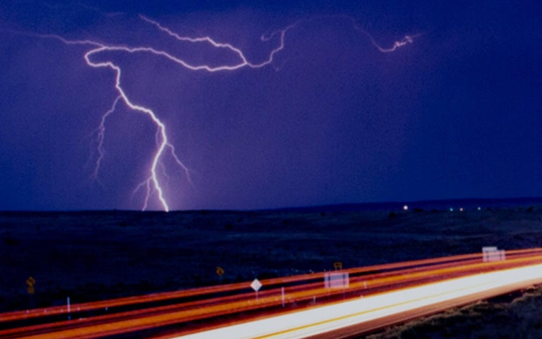 Robert Kawika Sheer - "Lightning Along Route 66 Arizona - Navajo Exit ...