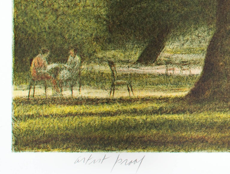 Harold Altman - "Great Tree," Original Color Lithograph signed by ...