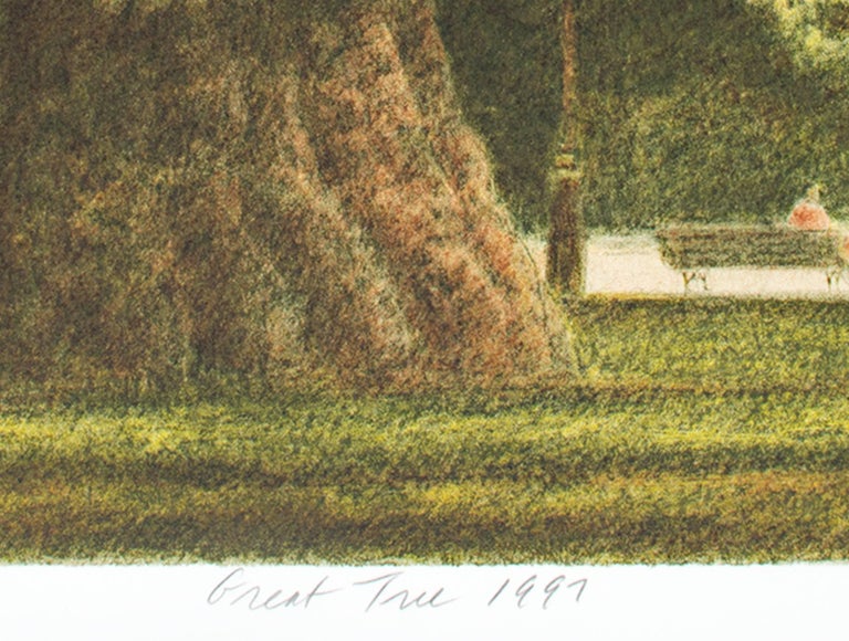 Harold Altman - "Great Tree, " Original Color Lithograph signed by ...