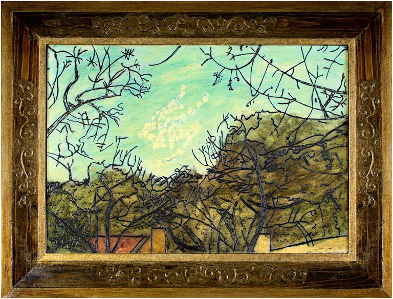 Robert Richter - "Evening Sky," Oil on Wood signed by Robert Richter ...