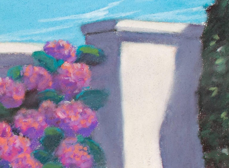 Victoria Ryan - "Garden by the Sea 1, " Pastel on Paper signed by ...