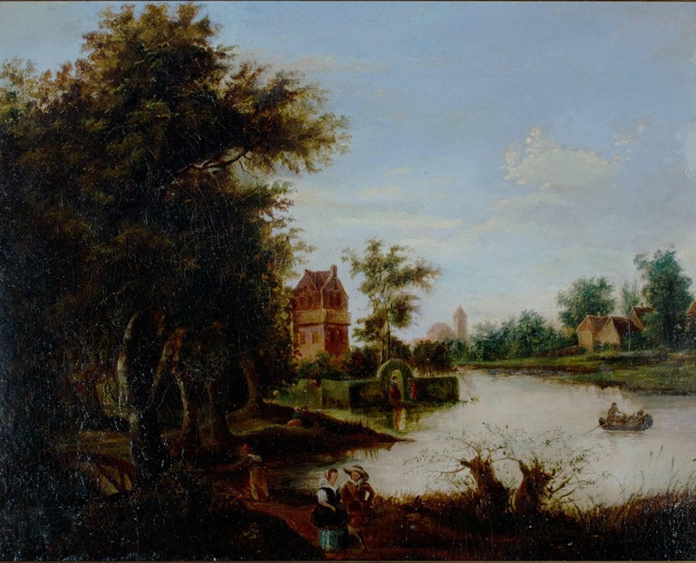 Aert Van Der Neer - A Dutch Canal (School of Aert van der Neer ...