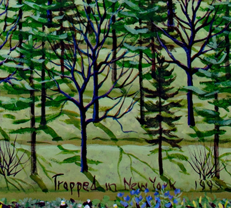 Tom Shelton - "Trapped in New York," Acrylic on Canvas Field of Trees ...