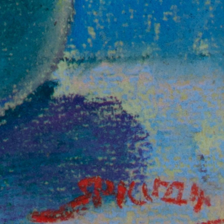 Francesco Spicuzza - Flowers in Blue Vase at 1stDibs