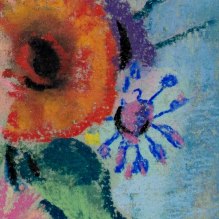 Francesco Spicuzza - Flowers in Blue Vase at 1stDibs