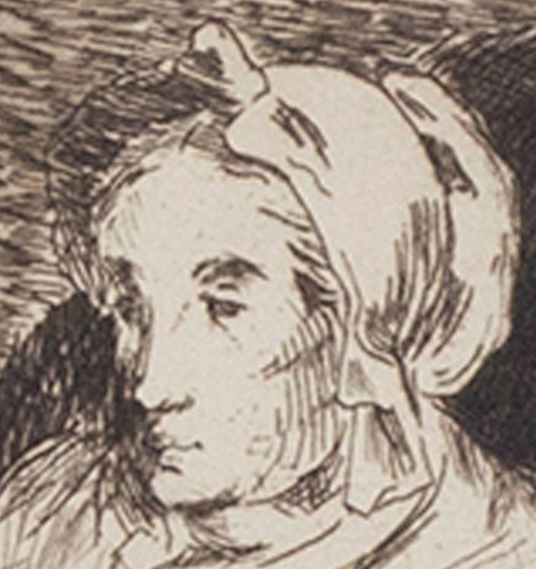 Édouard Manet - "The Convalescent - Third and Final State, " Etching by ...