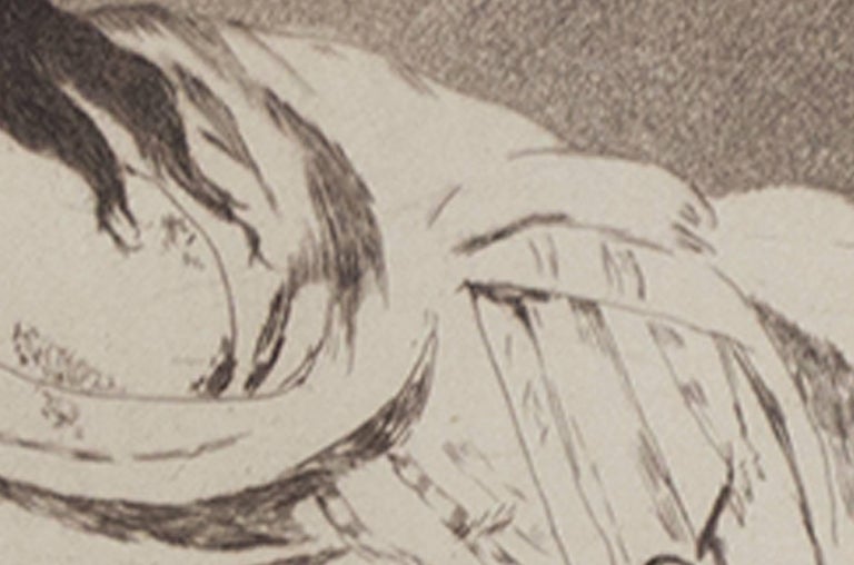 Édouard Manet - "Odalisque," Original Etching and Aquatint Portrait by ...