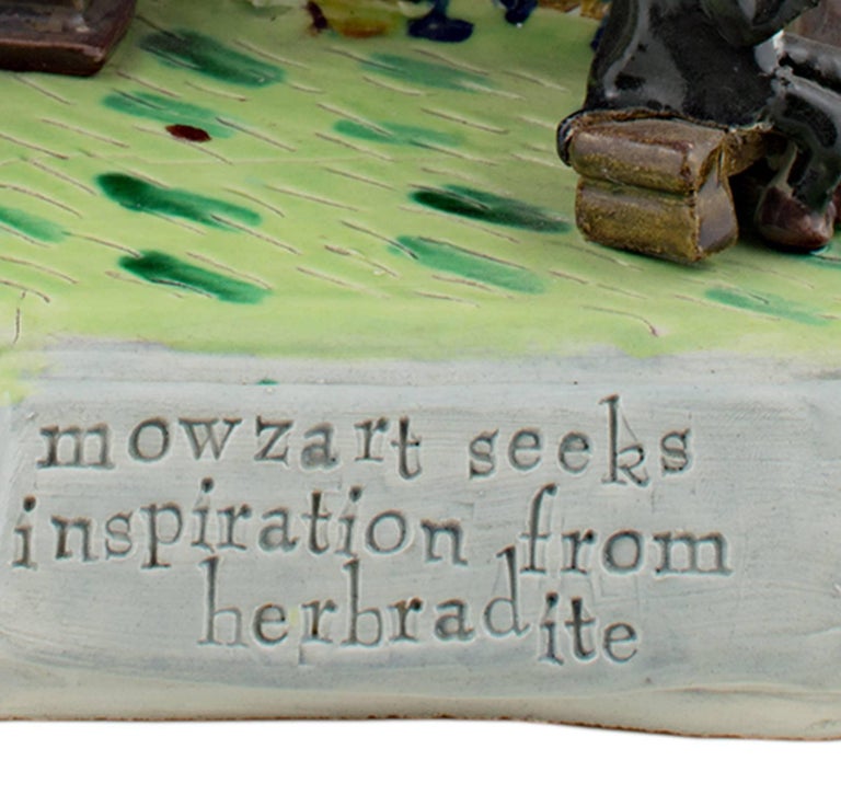 Bill Reid - "Mowzart Seeks Inspiration from Herbradite," Ceramic signed ...