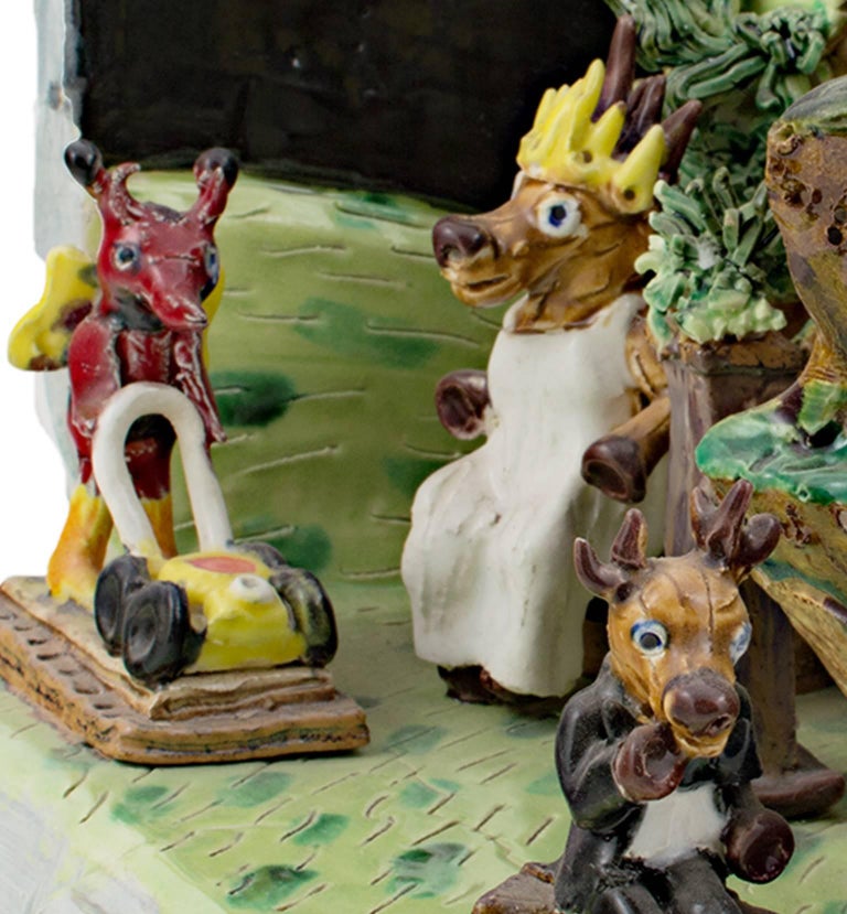 Bill Reid - "Mowzart Seeks Inspiration from Herbradite," Ceramic signed ...