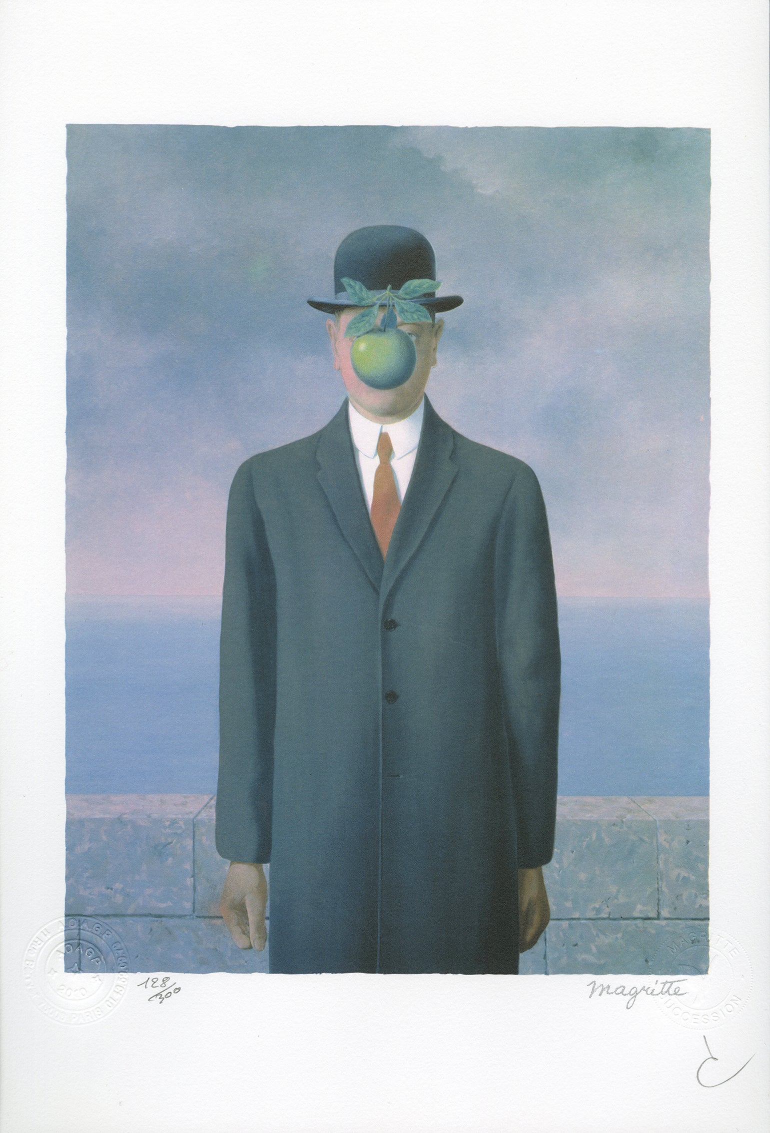 René Magritte - "Le Faux Miroir (The False Mirror)," Lithograph after ...