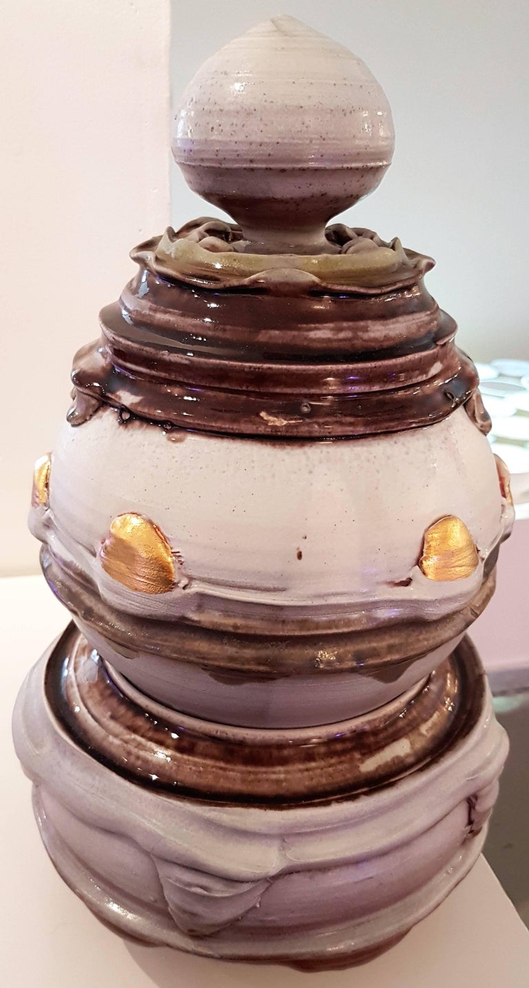 Mariko Brown Harkin - Monumental Covered Jar #2 For Sale at 1stDibs