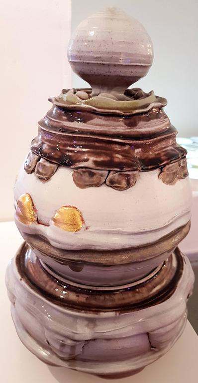 Mariko Brown Harkin - Monumental Covered Jar #2 For Sale at 1stDibs
