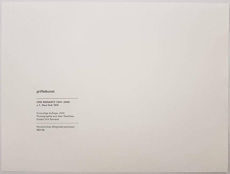 Dirk Reinartz - Without Title (New York) For Sale at 1stDibs