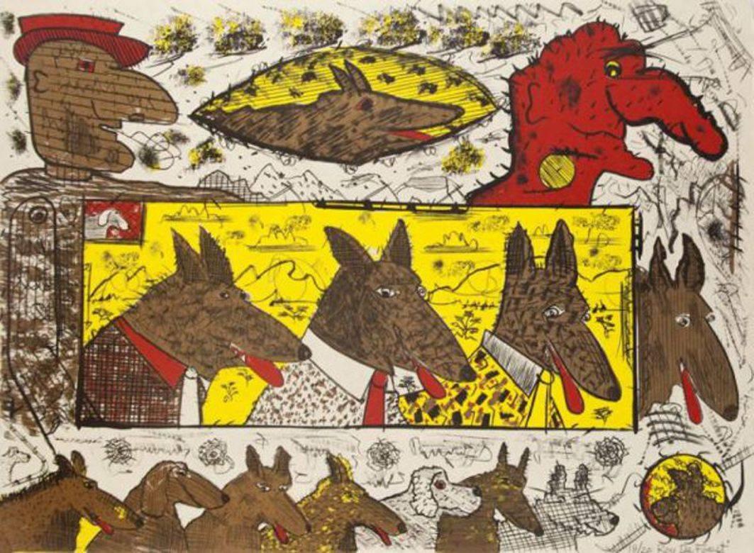 Roy De Forest - The Shepherd Brothers For Sale at 1stDibs | roy de ...