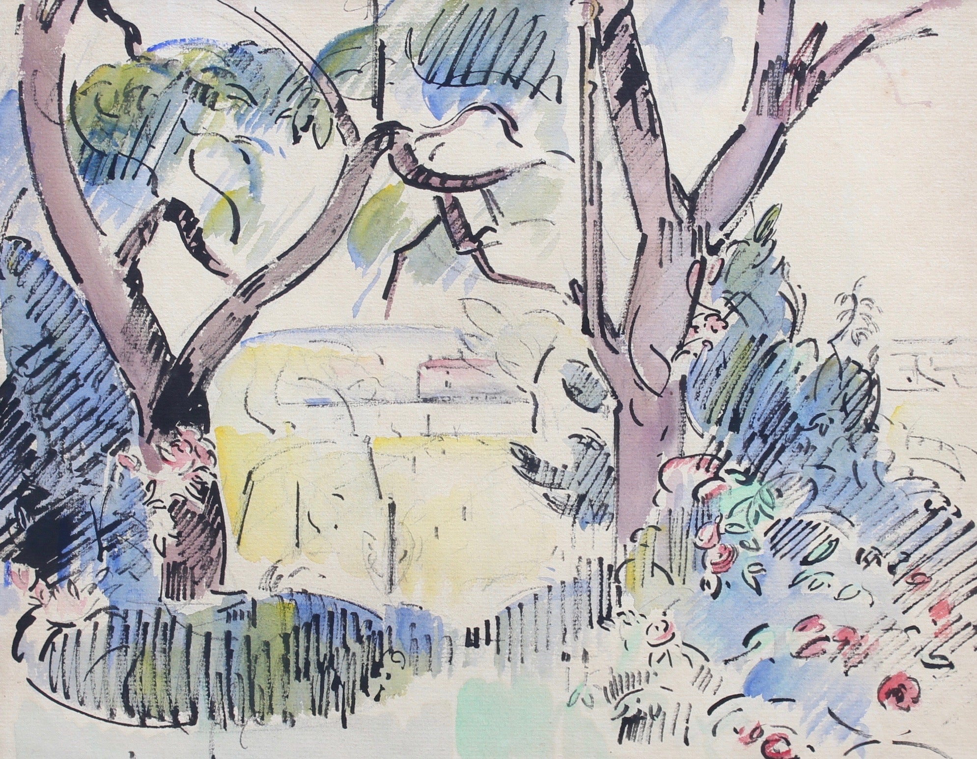 George Grosz - George Grosz NYC City Scene Modernism Watercolor German ...