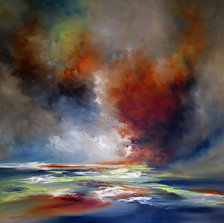 Alison Johnson - April's Drama, Painting For Sale at 1stdibs