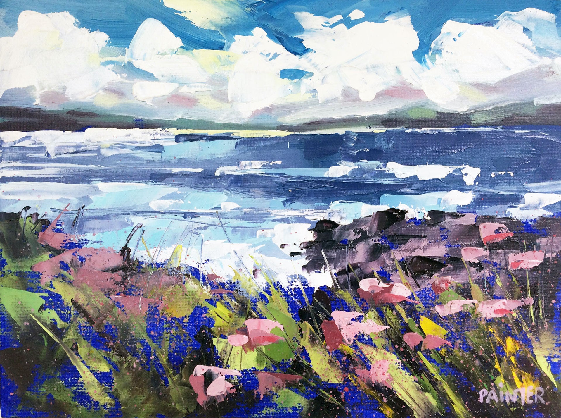 Rachel Painter - Rachel Painter, Be Free, Original Coast Painting ...