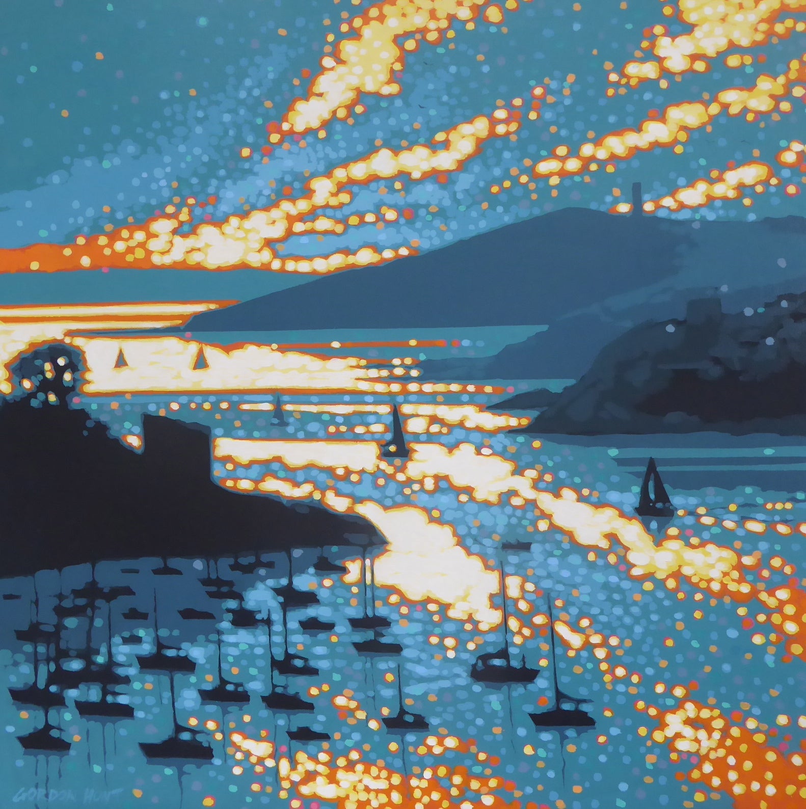 Gordon Hunt - Gordon Hunt, Just Swim, IV, Original Bright Figurative ...