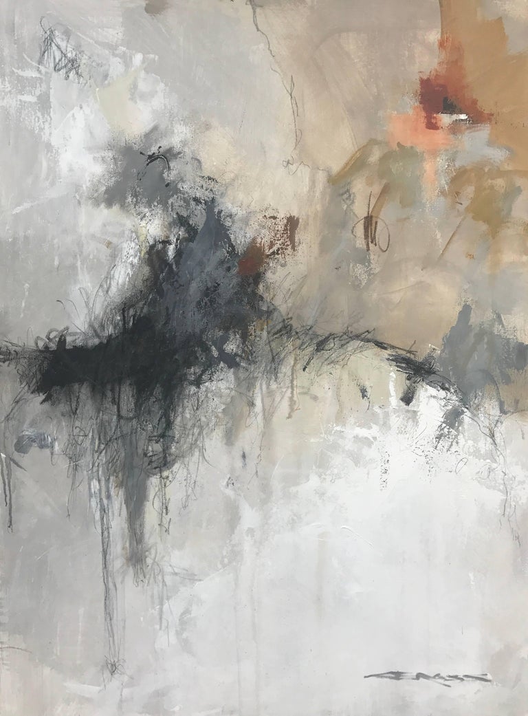 Charles Ross - 'Park Place' Oil on Canvas Abstract Painting with ...
