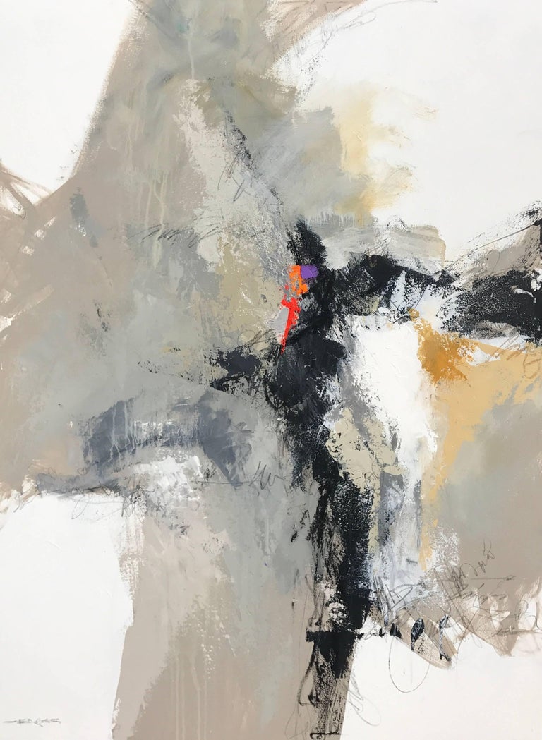Charles Ross - 'Up At Duke's Place' Large Abstract Oil on Canvas ...