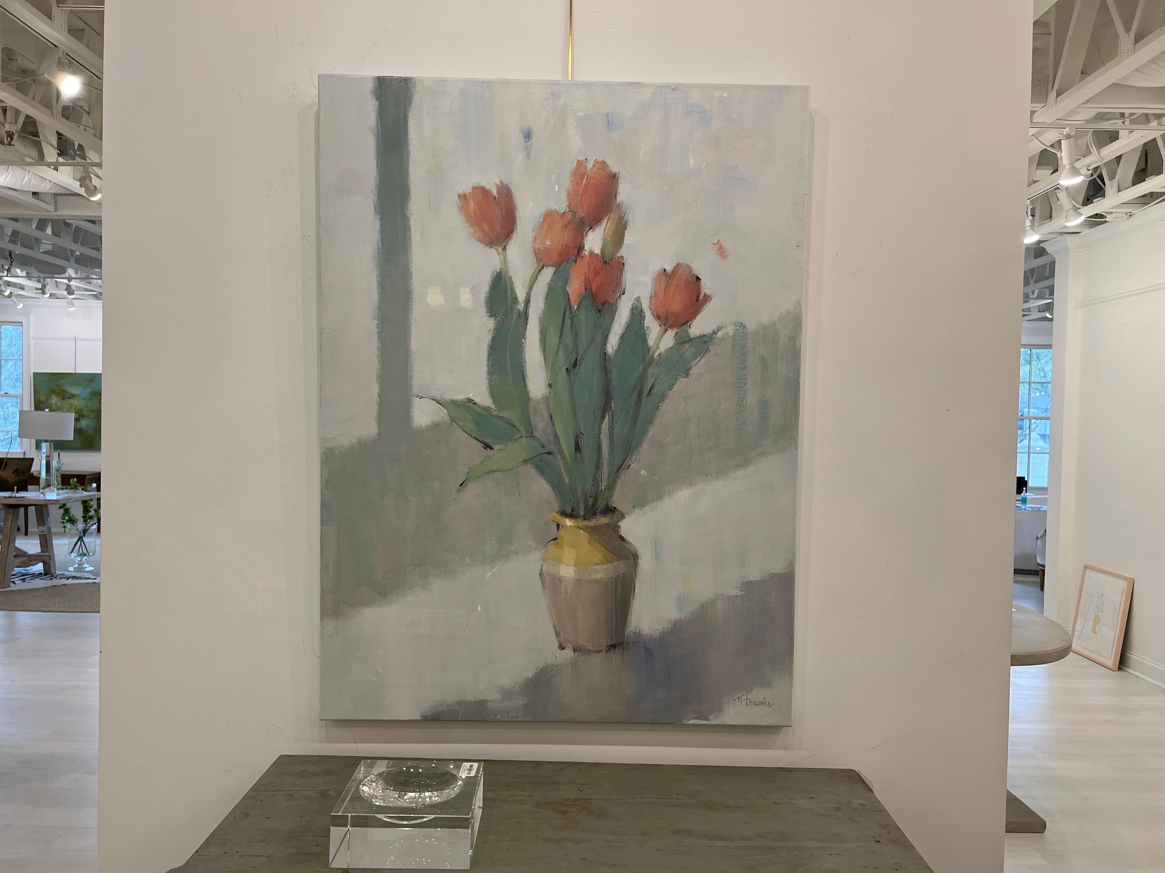 Nancy Franke - Tell Me About It by Nancy Franke, Impressionist Floral ...