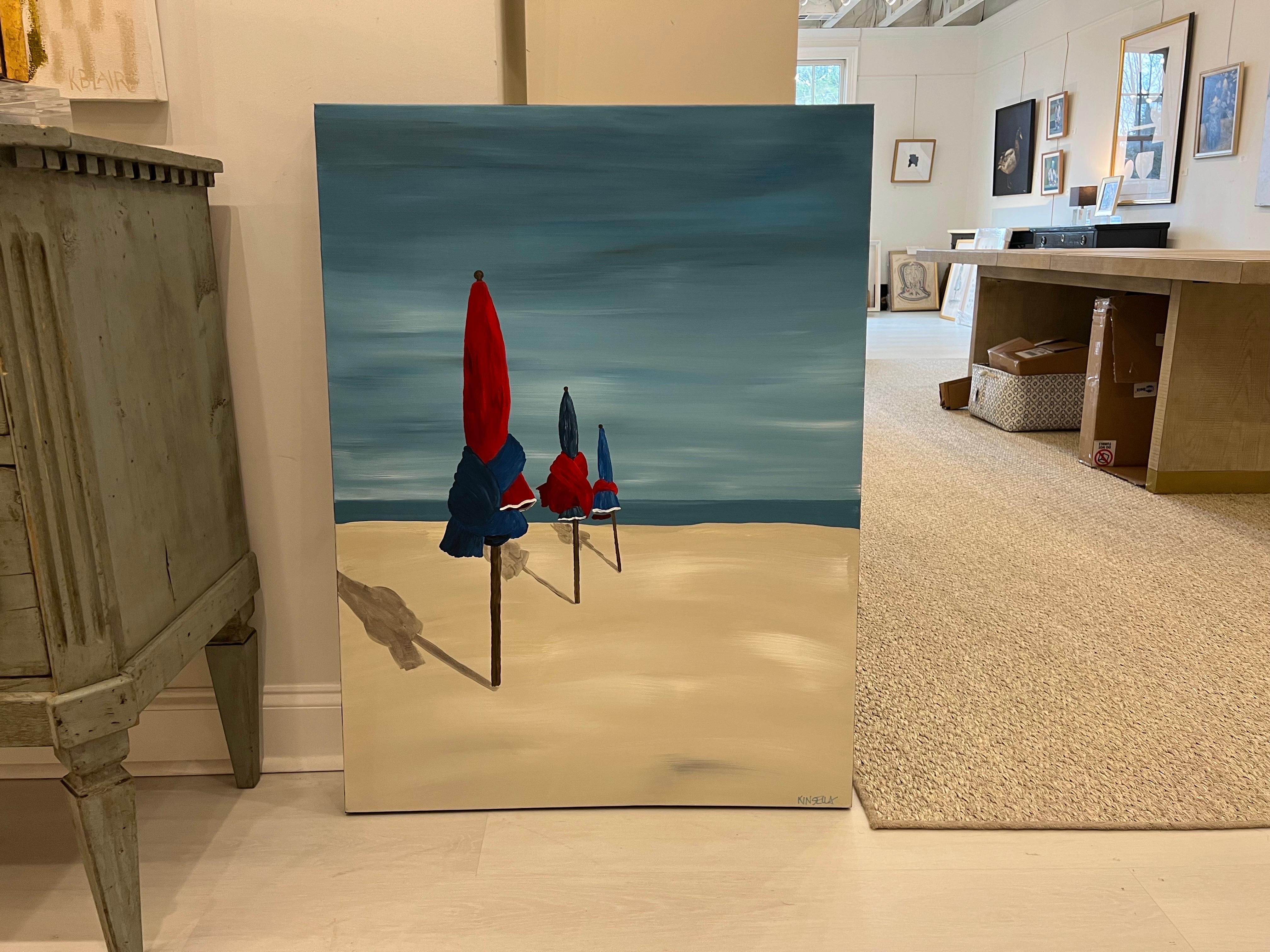 Susan Kinsella - Waiting for Summer by Susan Kinsella, Beach Umbrella ...